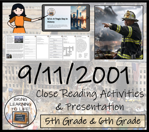 9/11 Terrorist Attacks Close Reading Comprehension Activities | 5th ...