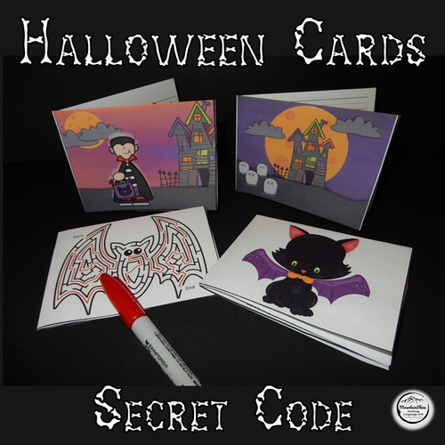 Halloween Greeting Cards Teacher to Student