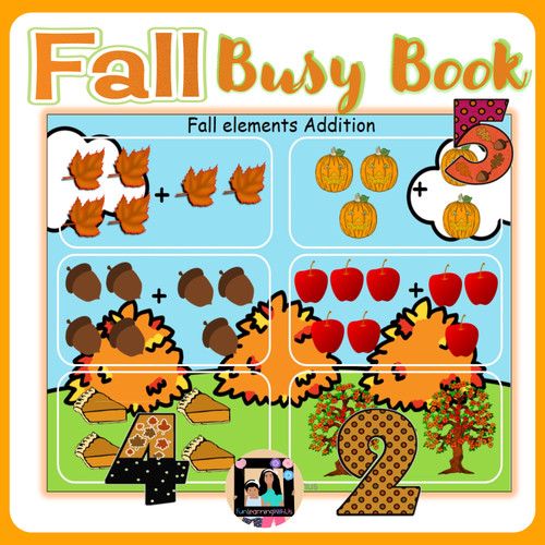 Fall Busy Book for Preschool &Kindergarten|Seasonal Busy Binder-Autumn ...
