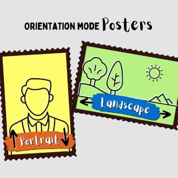 POSTER: Paper Orientation, Portrait vs Landscape Mode - Amped Up Learning