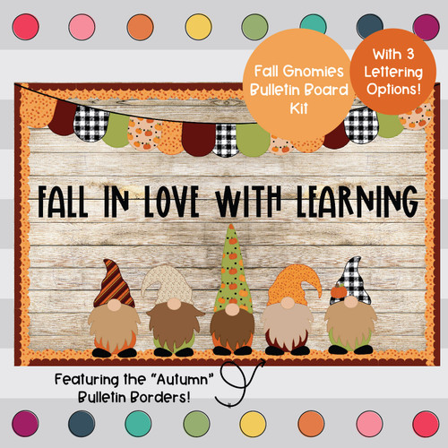 Fall Gnomes - August and September Bulletin Board Kit