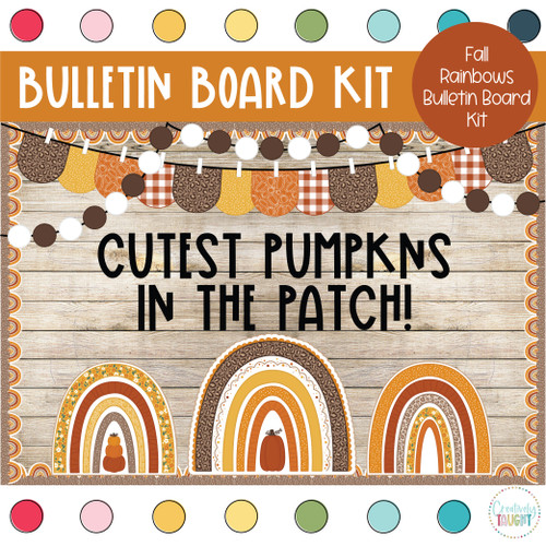 Pumpkin Rainbow - August and September Bulletin Board Kit
