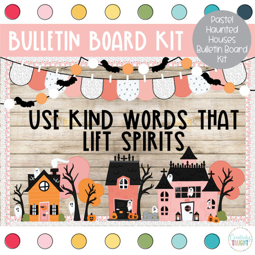 Haunted Houses - Halloween - October Bulletin Board Kit