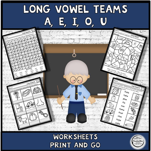 Long Vowels Long Vowel Teams 27 Worksheets