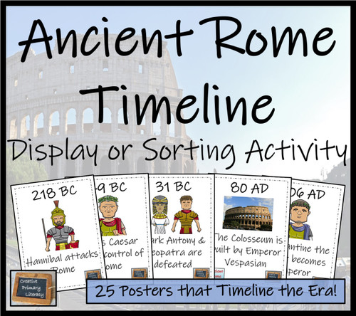 Ancient Rome Timeline Display Research and Sorting Activity - Amped Up ...