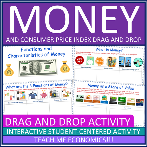 Functions & Characteristics of Money Drag and Drop Google Slides for ...