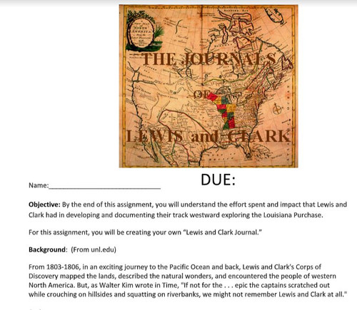 Lewis and Clark Wilderness Journal - Amped Up Learning