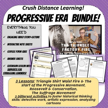 Progressive Era Bundle | Videos & Activities - Amped Up Learning