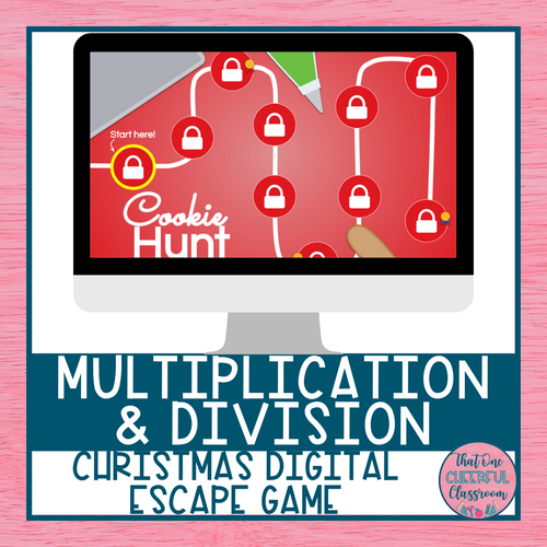 Multiplication and Division Christmas Digital Math Escape Game - Amped ...