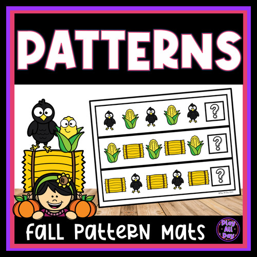 Fall Pattern Mats with I Can and Je Peux Cards - Amped Up Learning