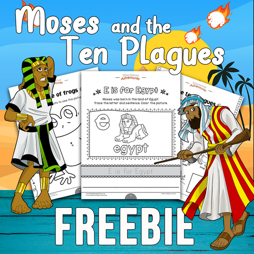 FREEBIE: Moses and the Ten Plagues Activity Pack for Beginners - Amped ...