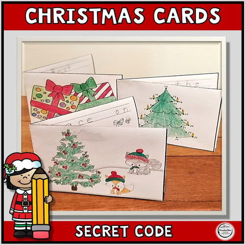 Christmas Party Activity Secret Code Cards