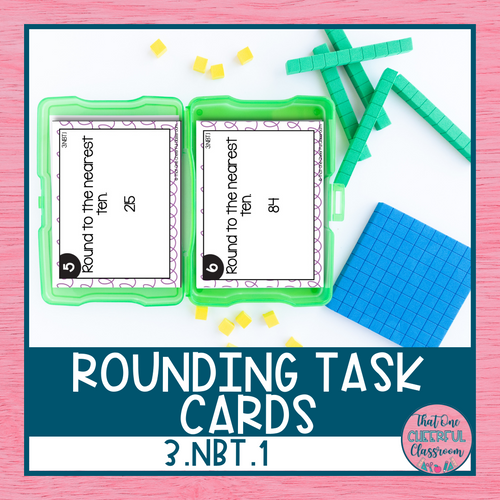 Rounding to the Nearest 10 and 100 3rd Grade Math Task Cards - Amped Up ...