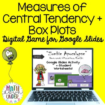 Measures of Central Tendency + Box Plots Digital Zombie Game for Google ...
