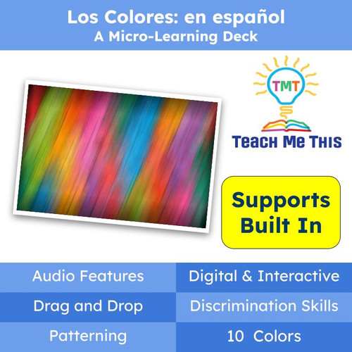Los Colores (Shapes in Spanish) Patterns | Discrimination | Interactive ...