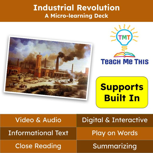 Industrial Revolution Informational Text Reading Passage and Activities
