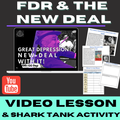 The New Deal VIDEO & LESSON | Shark Tank-Like Engaging Activity!