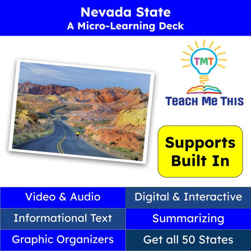Nevada (50 States and Capitals) Informational Text and Activities