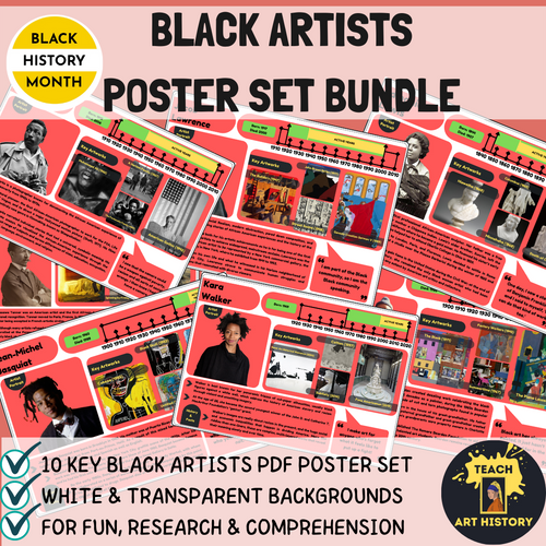Black Artists Research Posters Bundle