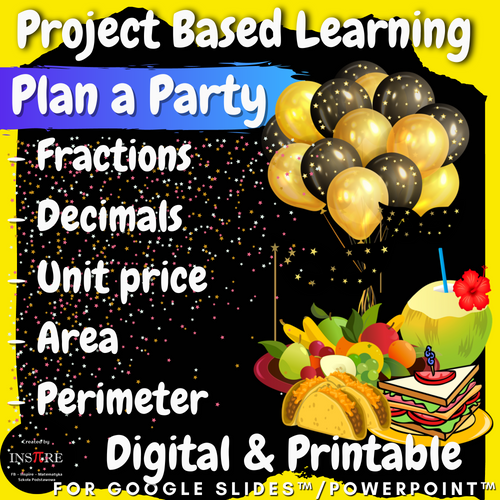 Fractions & Decimals Mixed Numbers Math Project Based Learning - Plan a ...