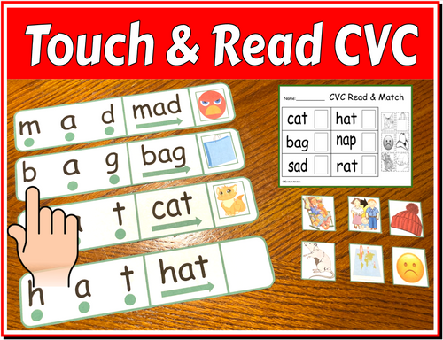 Touch and Read CVC | Blending CVC Words