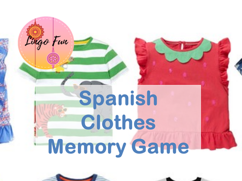 Spanish Clothes Memory Game