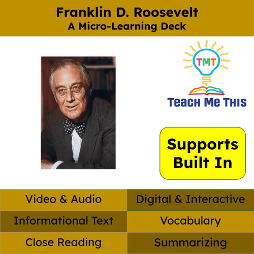 President Franklin Roosevelt Informational Text Reading Passage and ...