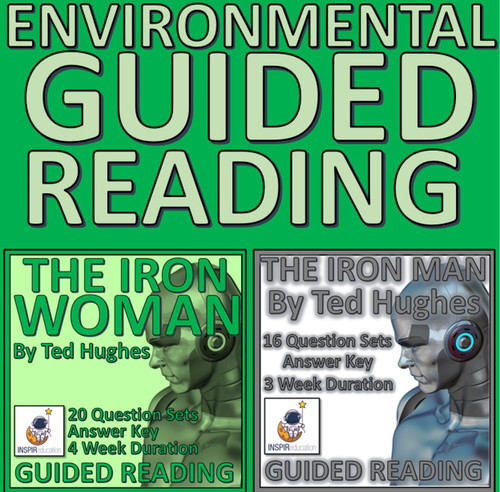 GUIDED READING: Ted Hughes - The Iron Man & The Iron Woman, Question ...