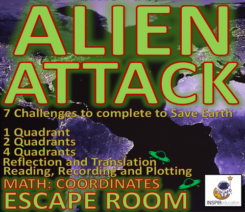 MATH COORDINATES: BUNDLE - Escape Room, Translate, Rotate, Reflect and ...