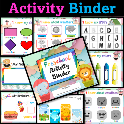 Busy Book, Toddler/Prek learning activities, Interactive Busy binder ...