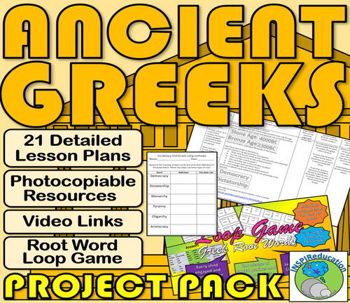Ancient Greeks: 21 detailed lesson plans and resources