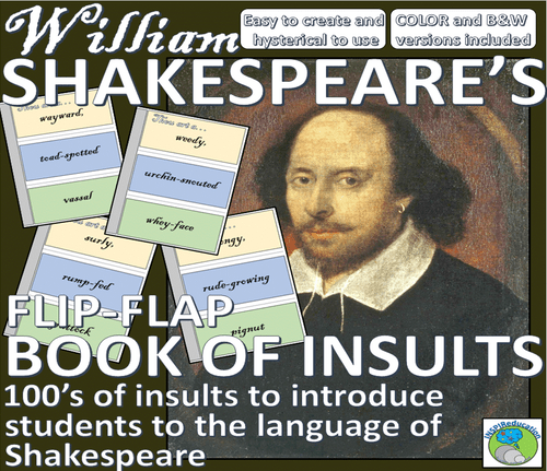 WILLIAM SHAKESPEARE: Book of Insults (Flip Flap Book) Developing ...