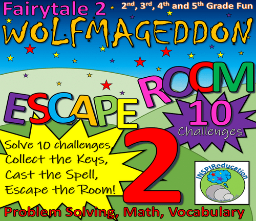 ELA ESCAPE ROOM: Fairytale 2 "WOLFMAGEDDON" - 10 Challenges, Resources ...