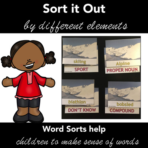 WORD SORT Activity: (OLYMPIC) WINTER GAMES - Amped Up Learning