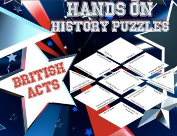 Hands on History-French and Indian War and British Acts Puzzle
