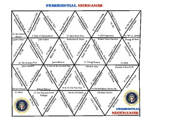 Hands on History-U.S. President and Nicknames Puzzle, Crossword, and ...