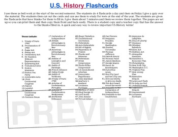U.S. History Flashcards