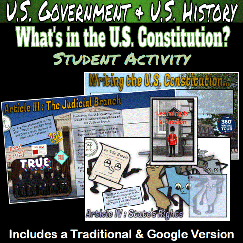 U.S. Government/ U.S. History | What's in the U.S. Constitution ...