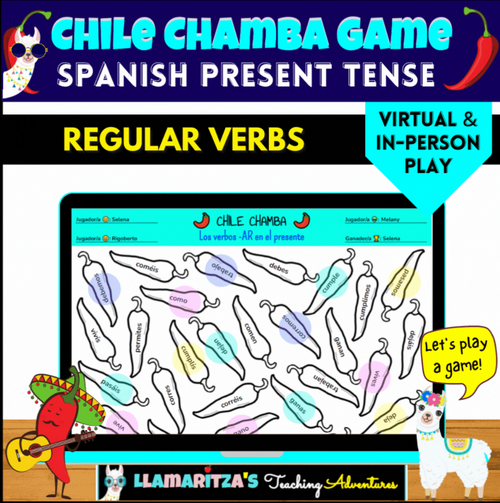 Chile Chamba Game: Regular Present Tense - Spanish