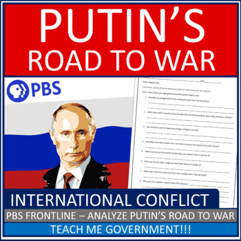 Putin's Road to War Video Questions Worksheet PBS Frontline, Russia and ...