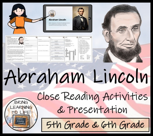 Abraham Lincoln Close Reading Comprehension Activities | 5th Grade ...