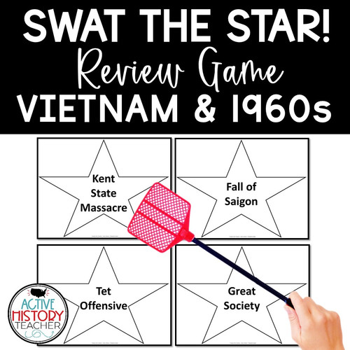 Vietnam War and 1960s Review Game Swat the Star EOC Review - Amped Up ...