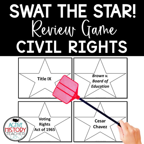 Civil Rights Review Game Swat the Star EOC Review - Amped Up Learning