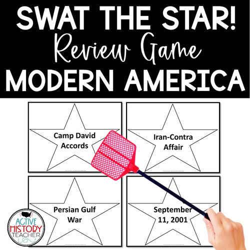 Modern America Review Game Swat the Star EOC Review - Amped Up Learning