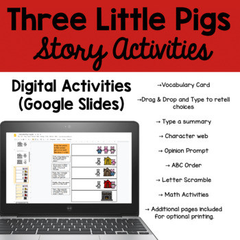 Three Little Pigs Story Activities