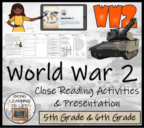 Overview of World War 2 Close Reading Comprehension Activities | 5th ...