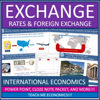 International Economics Foreign Exchange FOREX Powerpoint Cloze Notes ...