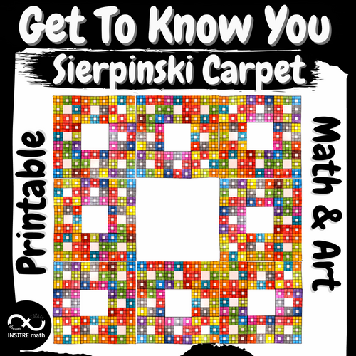 Get To Know You Collaborative Math Activity Sierpinski Carpet Math ...