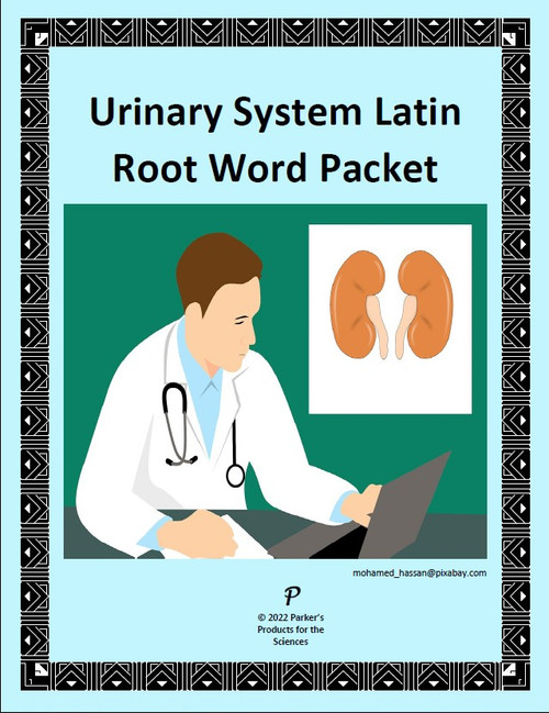 Urinary System Latin Root Word Packet