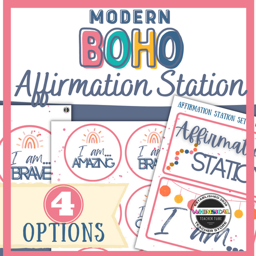 Modern Boho Affirmation Station